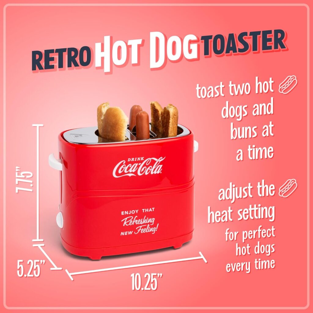 Nostalgia Coca-Cola Hot Dog Toaster – Unique Kitchen Gadgets by Shopily